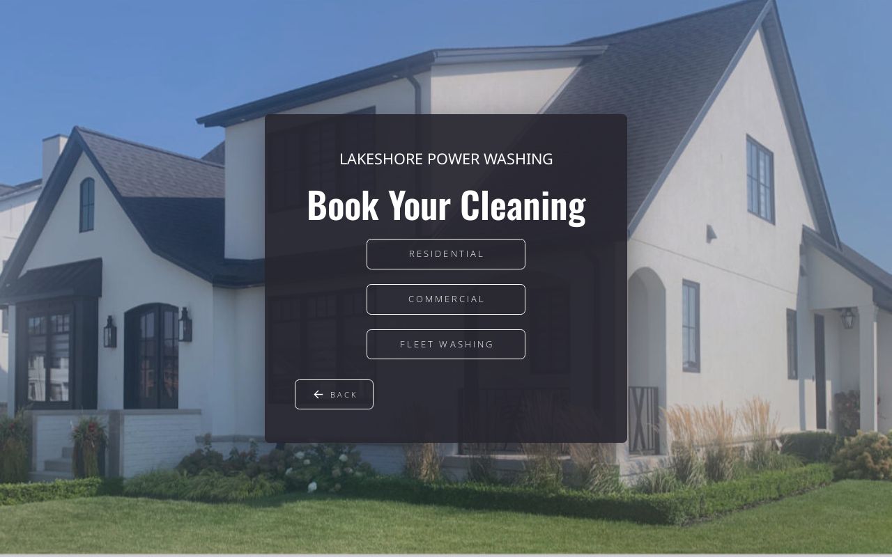 Book Your Cleaning - Lakeshore Power Washing: Residential | Commercial